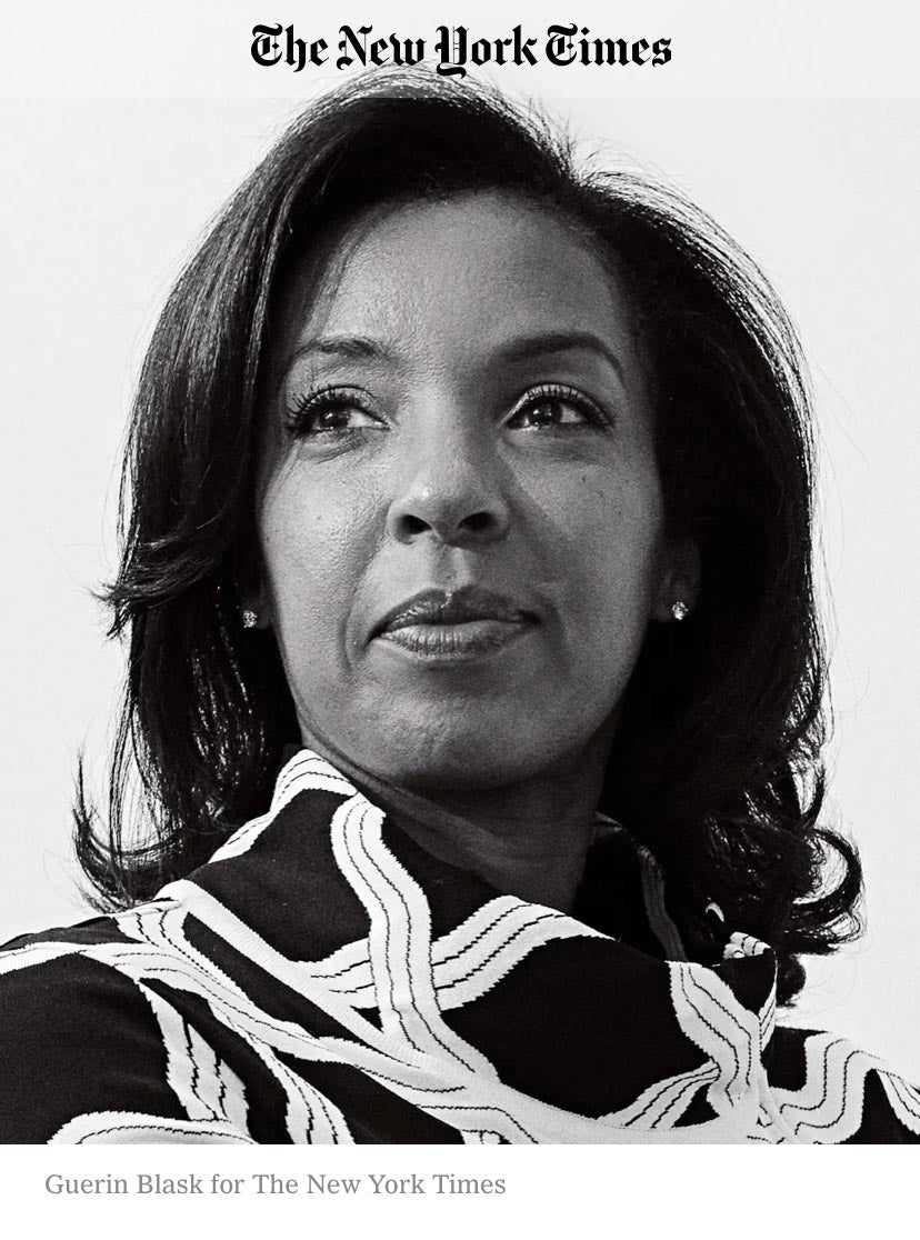 First Female Dean of Wharton, Erika James, wears Paula Hian in The New